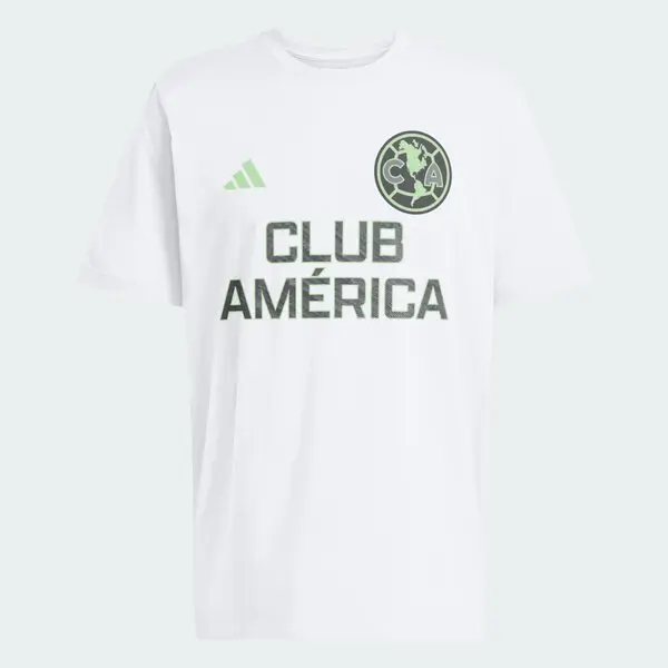 Adidas Club América Wordmark Graphic Tee - White / Soccr-ca1-3zg