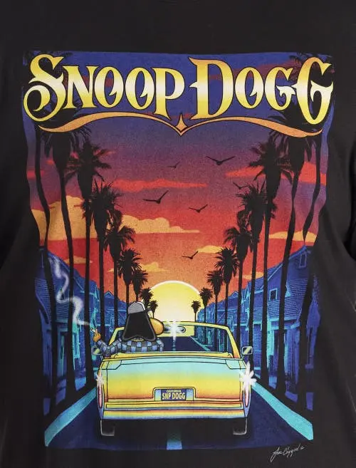 TRUE NATION BY DXL Big & Tall Snoop California Cruise Graphic Tee - Black