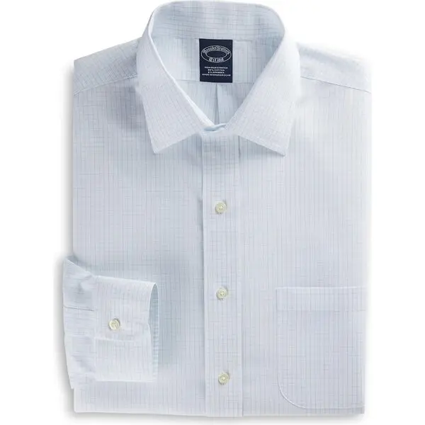 Brooks Brothers Big & Tall Non-iron Graph Patterned Dress Shirt