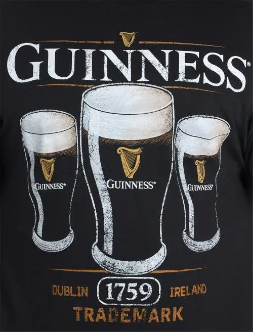 TRUE NATION BY DXL Big & Tall Guinness Three Cup Graphic Tee