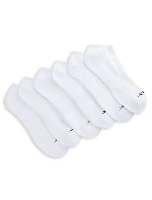 REEBOK Vector Low-cut Socks 6-pack - White