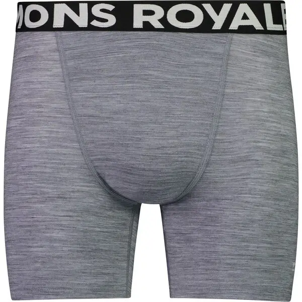 MONS ROYALE Hold 'em Boxer Brief - Grey Heather