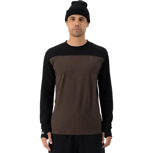 MONS ROYALE Yotei Tech Long-sleeve Top - Cedar/black