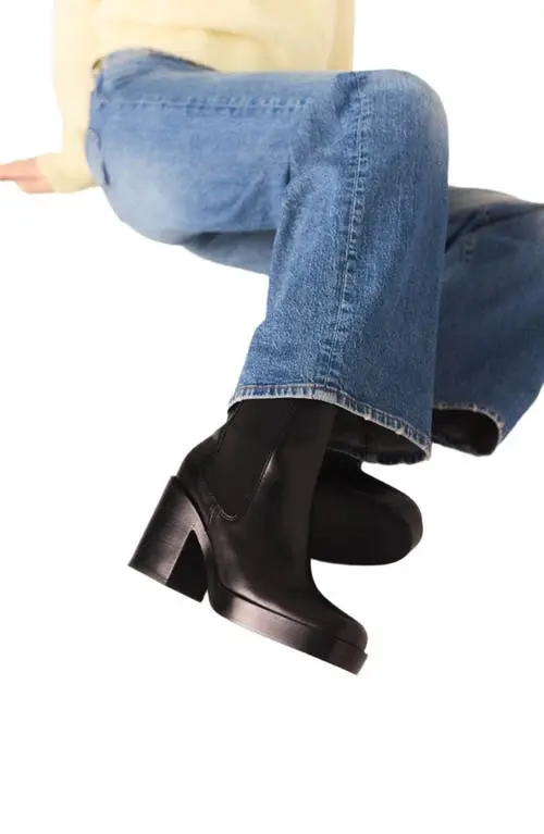 Maje Heeled Leather Chelsea Boots