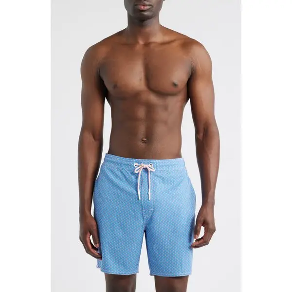 Johnnie-o Madeira Swim Trunks - Bluejay