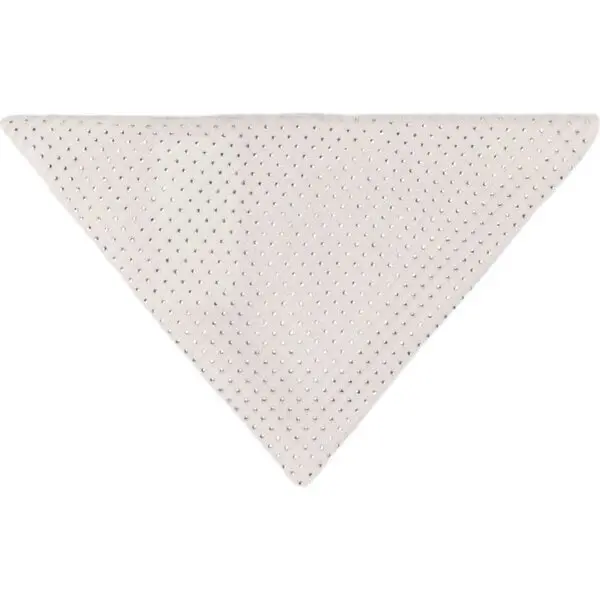 Maje Rhinestone Wool Triangle Scarf - Ecru