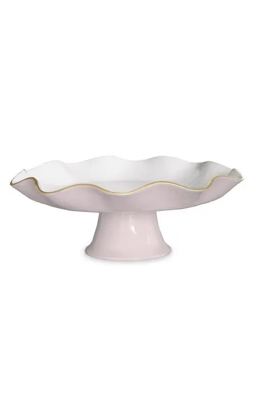BEATRIZ BALL COLLECTION Encanto Carola Pedestal Cake Plate - Camellia And White