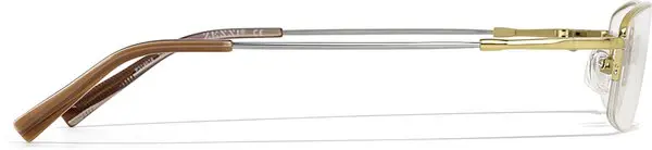 Zenni Rectangle Flex Titanium Half Rim Eyeglasses