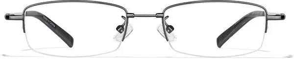 Zenni Rectangle Flex Titanium Half Rim Eyeglasses