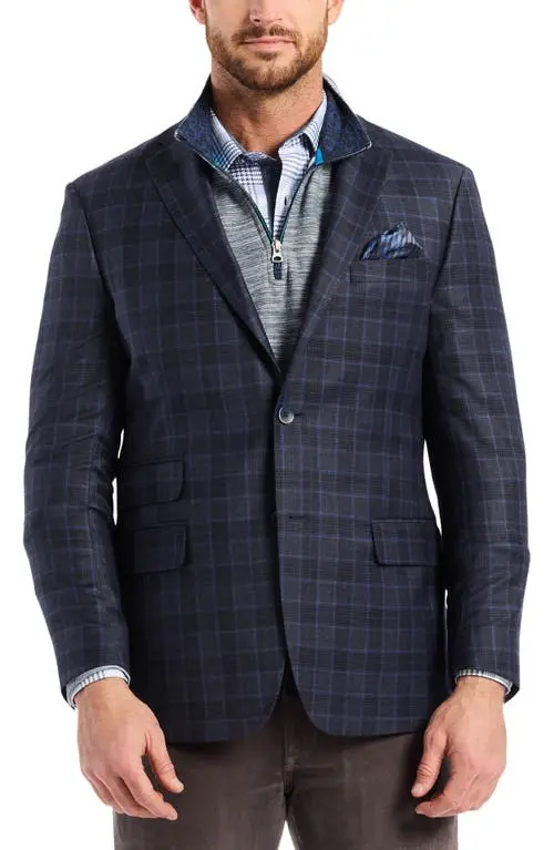 Robert Graham Kipton Windowpane Plaid Wool-blend Sport Coat