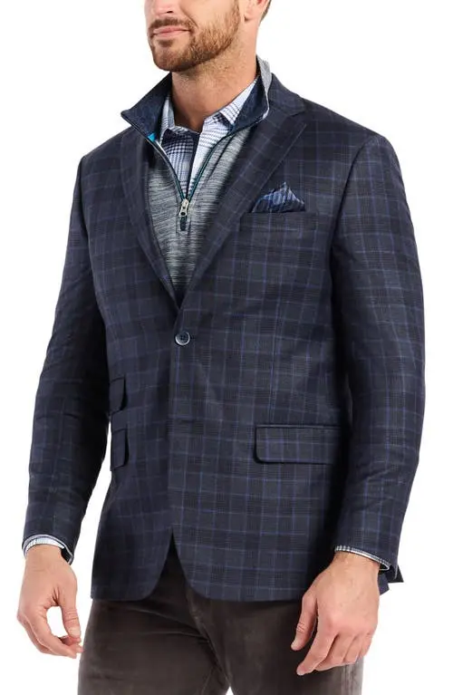 Robert Graham Kipton Windowpane Plaid Wool-blend Sport Coat