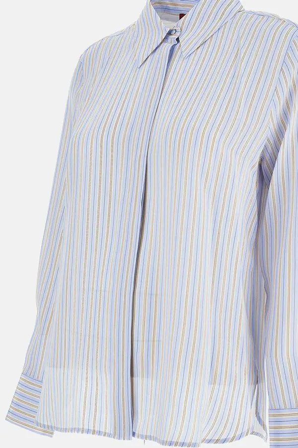 Max Mara Silk Striped Shirt
