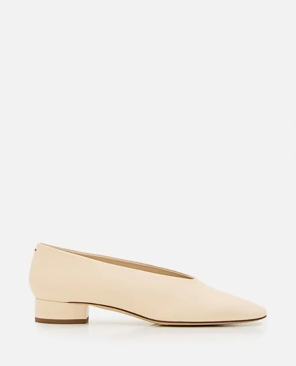 AeydĒ Delia Leather Pumps - Beige