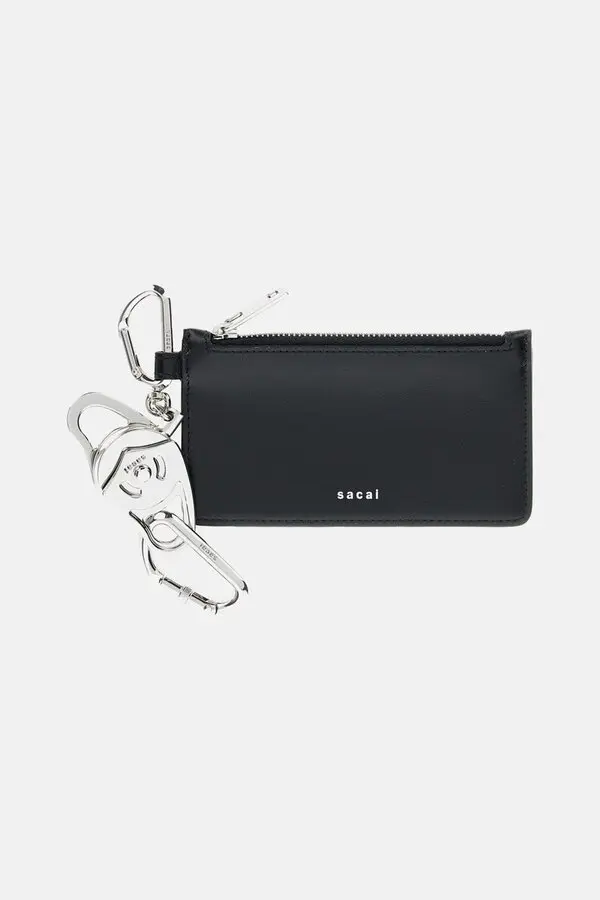 Sacai Portacarte Con Moschettone - Nero