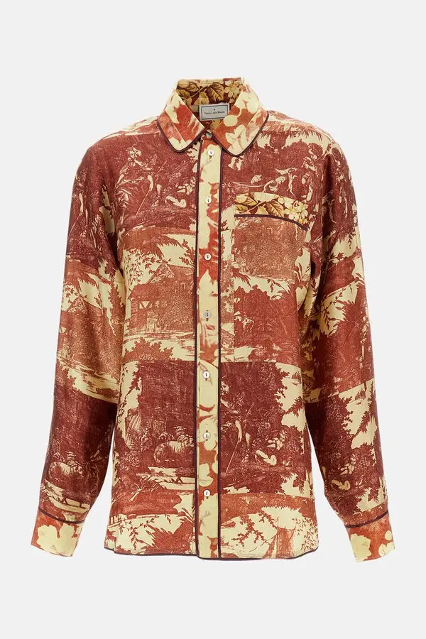 PIERRE-LOUIS MASCIA Printed Silk Shirt - Multicolor