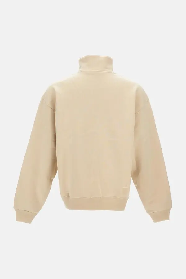 Jacquemus Grosgrain Zip-up Sweatshirt - Beige