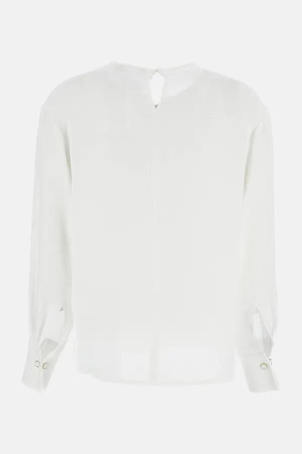 Max Mara Crew Neck Blouse - Bianco