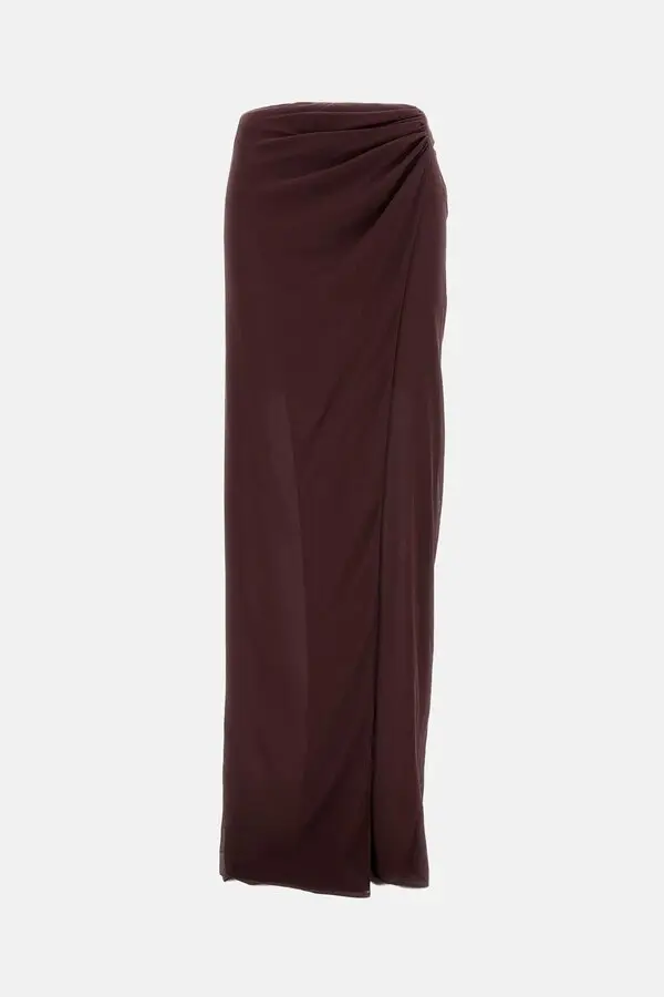Andamane Phoebe Wrap Midi Dress - Red