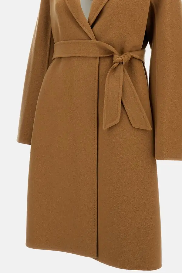 Max Mara Maple Draped Coat - Brown