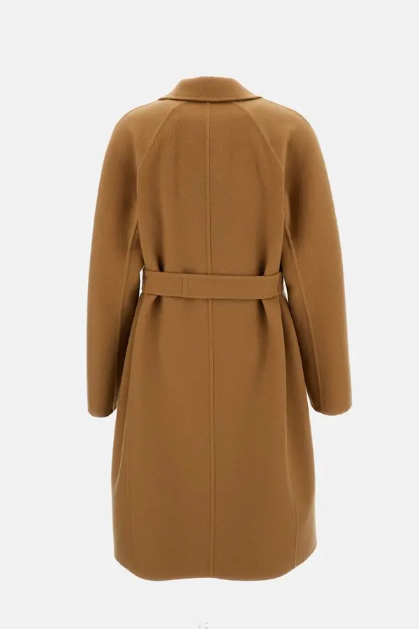 Max Mara Maple Draped Coat - Brown