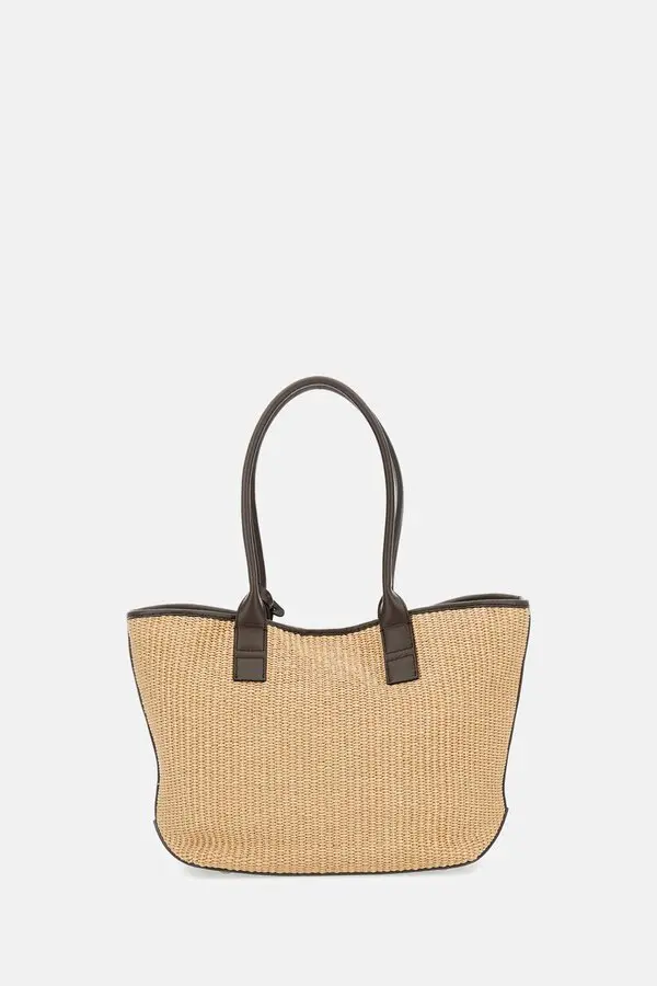 Hogan Raffia Shopping Bag