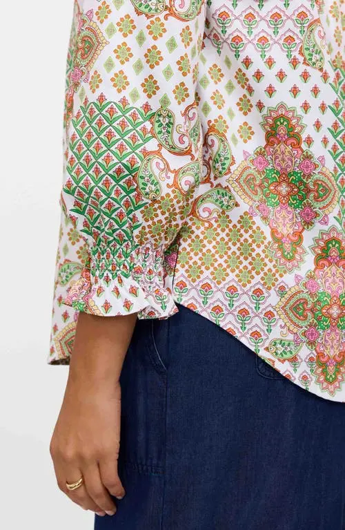 Foxcroft Olivia Patchwork Print Shirt