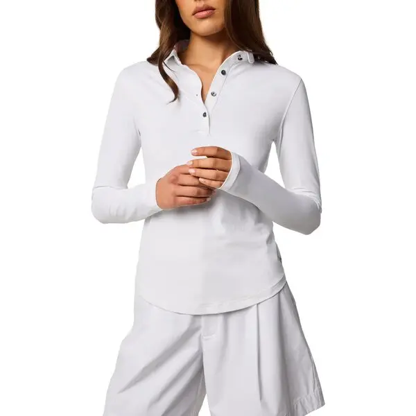 Greyson Long Sleeve Stretch Nylon Polo