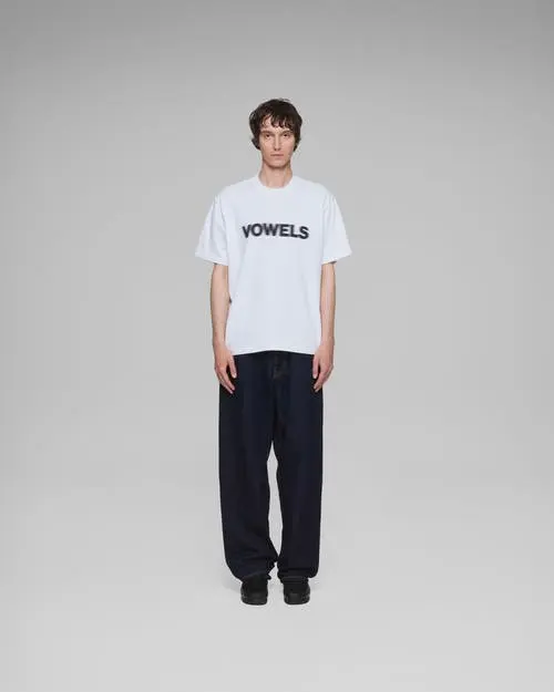 VOWELS Blur Tee - White