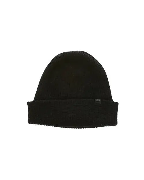 VOWELS Solid Wool Blend Beanie - Black