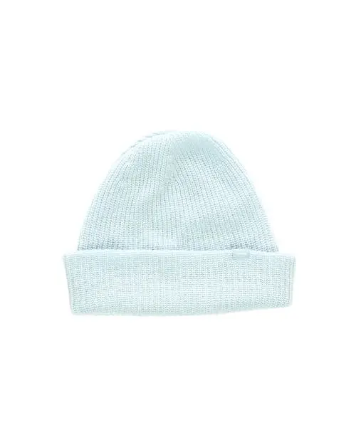 VOWELS Solid Wool Blend Beanie - Light Blue