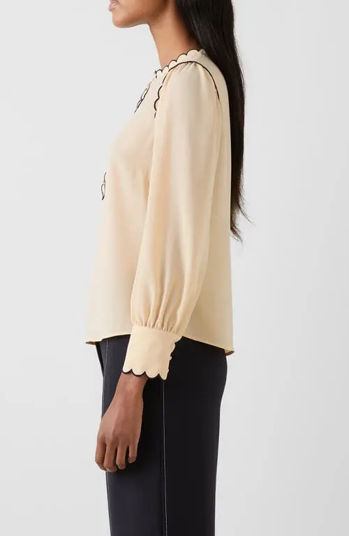 LK BENNETT Jenny Scallop Top