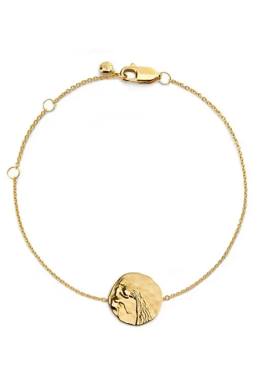 Monica Vinader Zodiac Chain Bracelet - Gold Vermeil Aqaurius