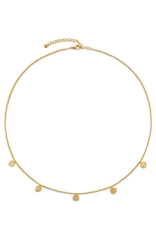 Monica Vinader Siren Muse Disc Chain Necklace - Gold Vermeil