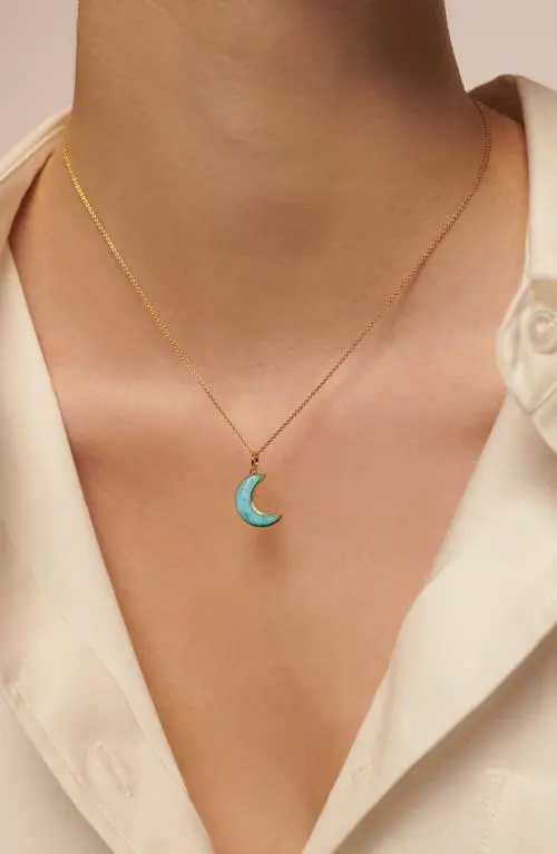 Monica Vinader Fei Moon Pendant Necklace