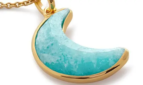 Monica Vinader Fei Moon Pendant Necklace