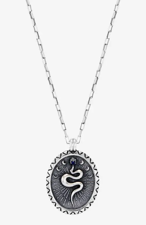 DOWER & HALL Snake Talisman Necklace - Sterling Silver