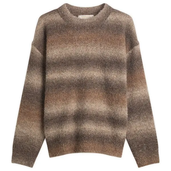 FRIZMWORKS Gradiation Boucle Knit Sweater - Brown