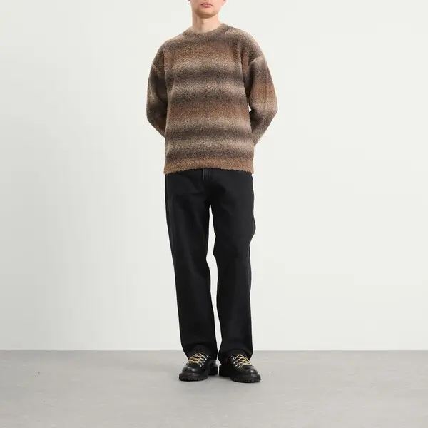 FRIZMWORKS Gradiation Boucle Knit Sweater - Brown