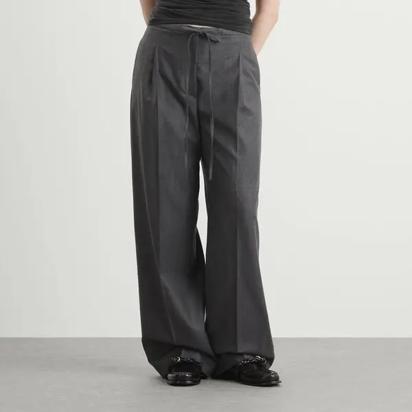 RÓHE Relaxed Soft Wool Trousers