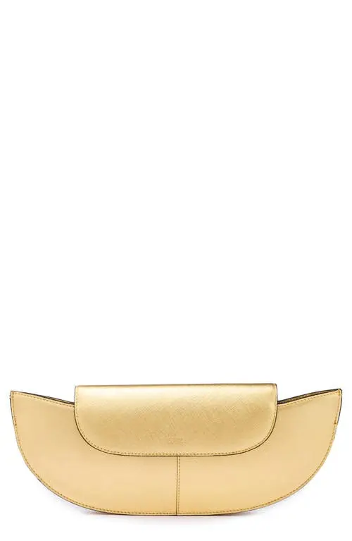 BEHNO Nadia Leather Clutch - Gold