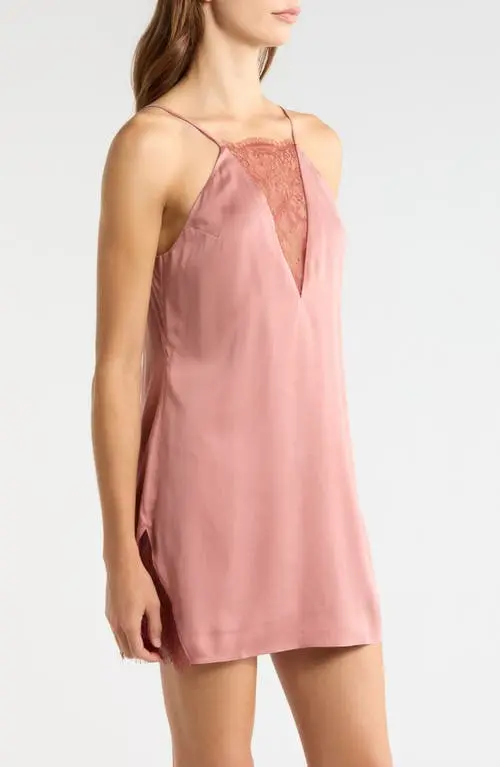 Lunya Lace Plunge Washable Silk Chemise