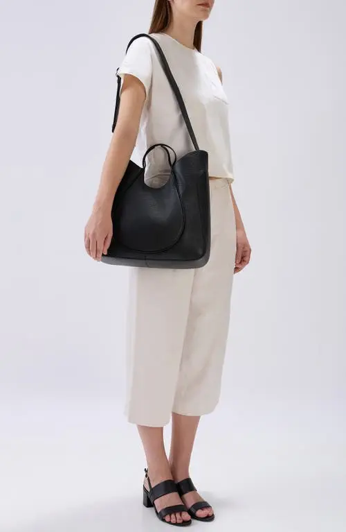 BEHNO Katrina Wave Pebbled Leather Tote