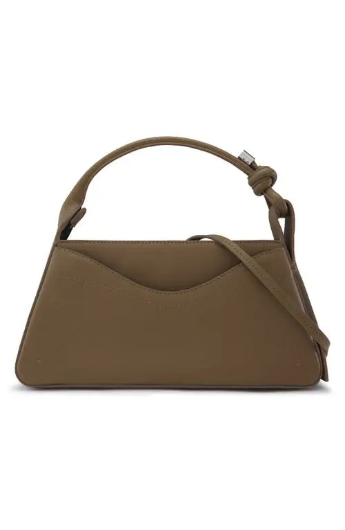 BEHNO Melina Leather Satchel - Palm