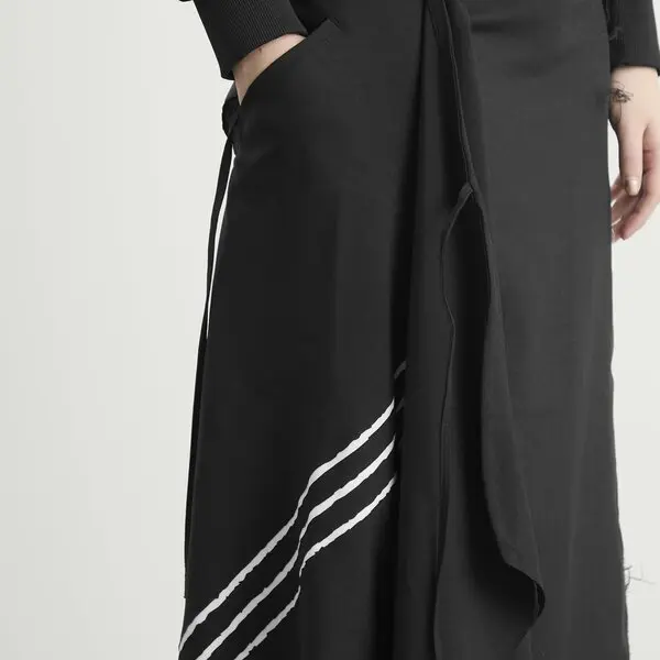 Y3 3-stripe Midi Skirt