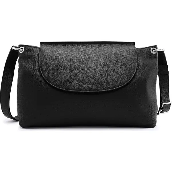 BEHNO Large Judith Crossbody Satchel - Black
