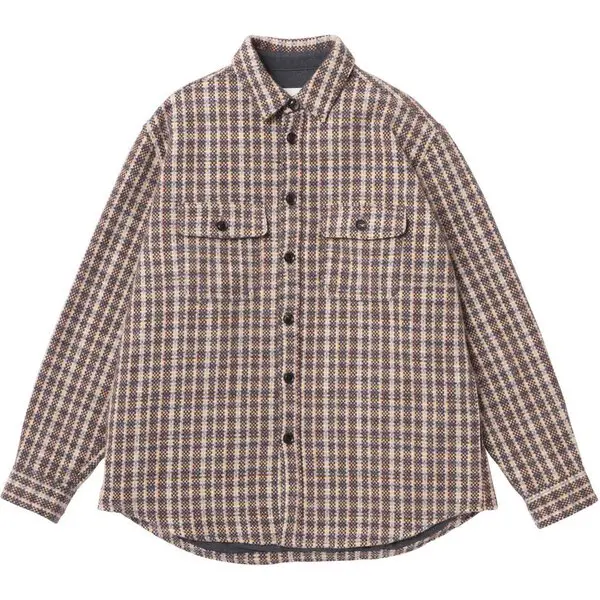 VOWELS Double Pocket Shirt Jacket - Mini Check