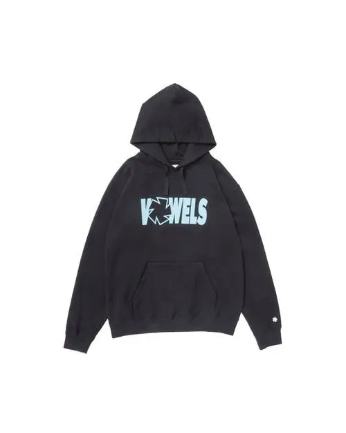 VOWELS Icon Spell Out Hoodie - Black