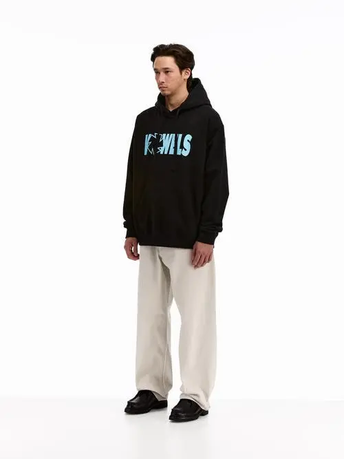 VOWELS Icon Spell Out Hoodie - Black