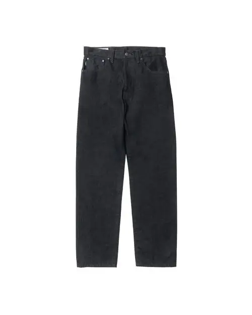 VOWELS Original Relaxed Straight Selvedge Denim - Black