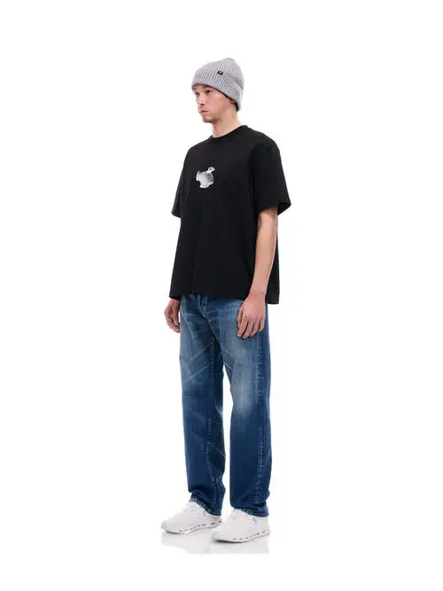 VOWELS Original Relaxed Straight Selvedge Denim - Bleached Indigo
